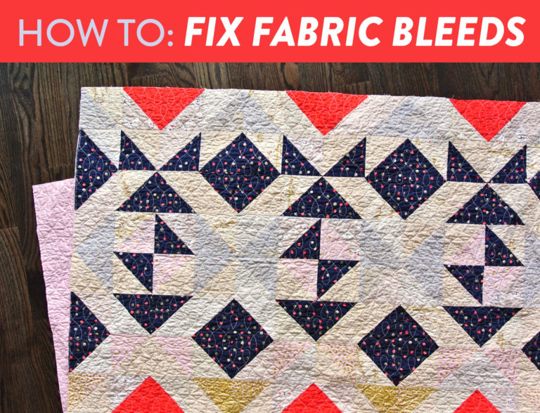 How to Fix Fabric Bleeds - Suzy Quilts