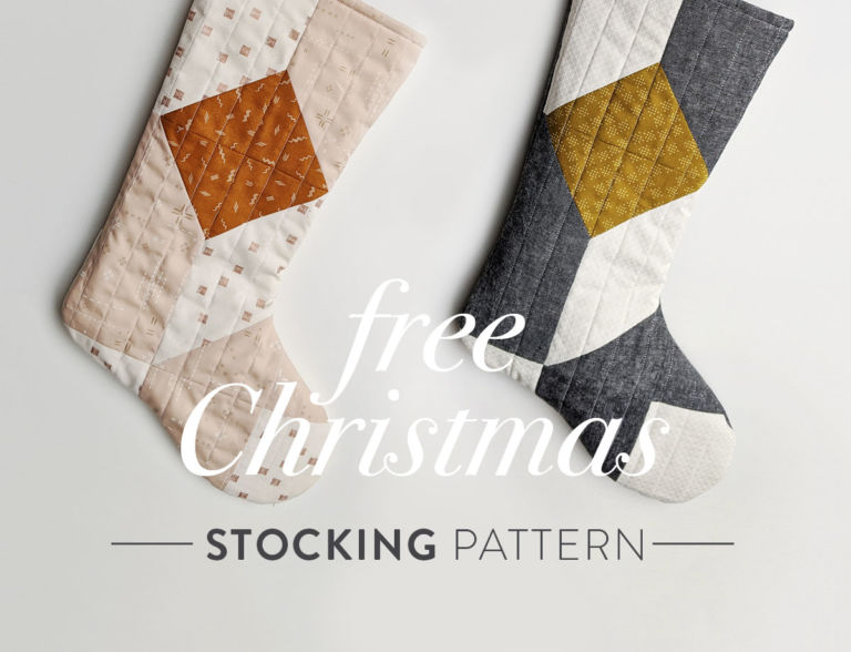 FREE Quilted Christmas Stocking Pattern - Suzy Quilts