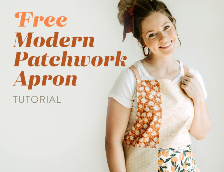 Free Modern Patchwork Apron Tutorial - Suzy Quilts