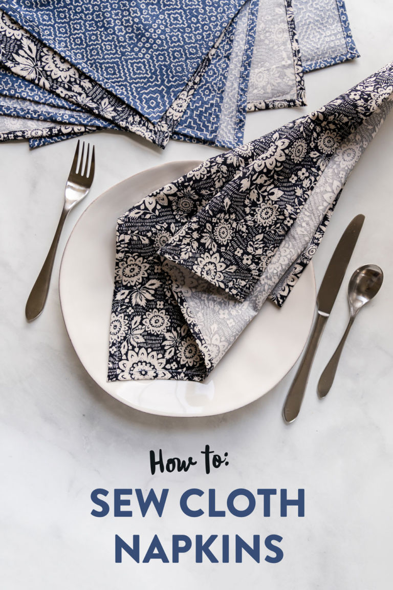How to Sew Cloth Napkins Tutorial - Suzy Quilts Tutorials