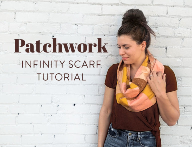 DIY Patchwork Infinity Scarf Tutorial - Suzy Quilts
