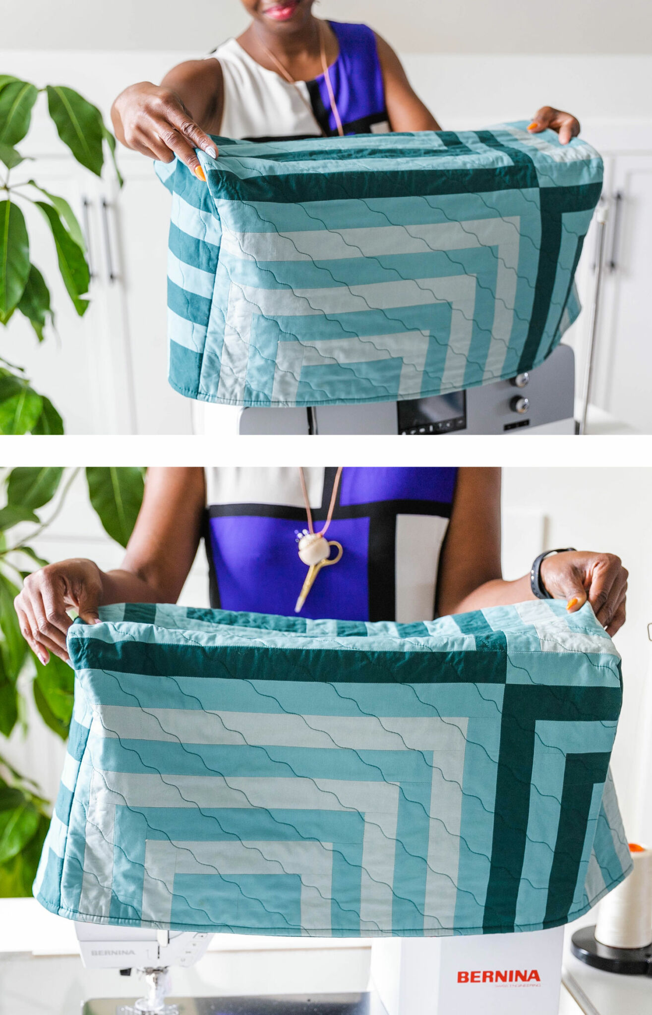 DIY Sewing Machine Cover with the Fireside Pattern - Suzy Quilts