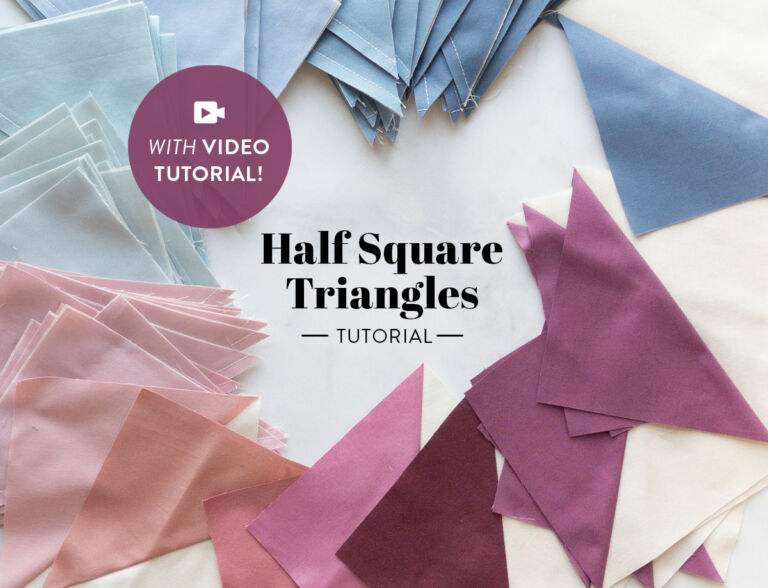 Easy Half Square Triangles Tutorial (VIDEO!) - Suzy Quilts