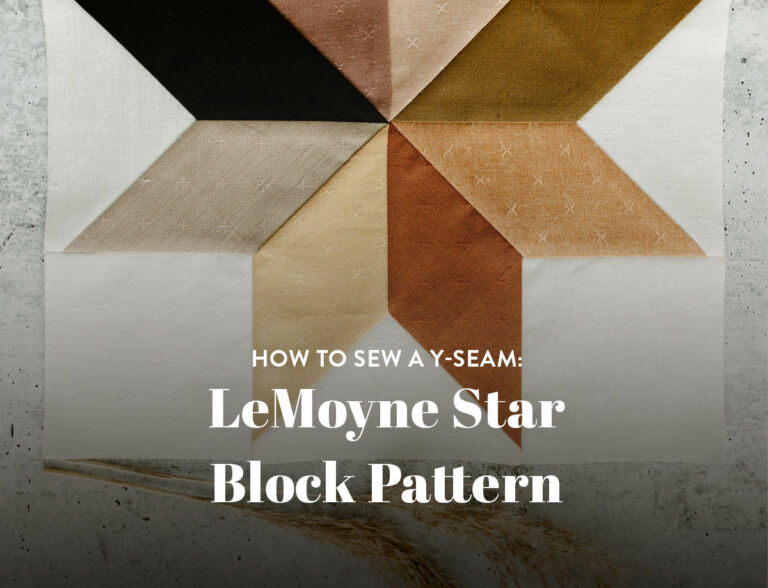 How to Sew a Y-Seam: LeMoyne Star Block Pattern Included - Suzy Quilts