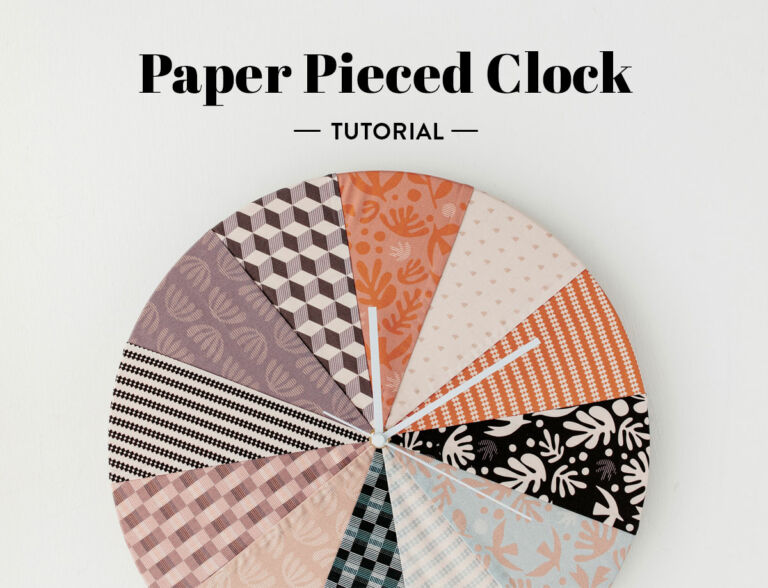 Paper Pieced Fabric Clock Tutorial - Suzy Quilts
