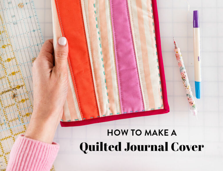 How to Make a Quilted Journal Cover - Suzy Quilts