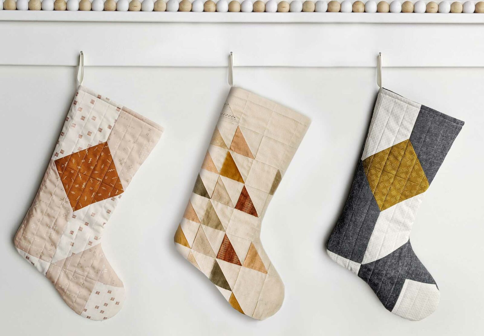 Free Quilted Christmas Stocking Tutorial Featuring the Fly Away Pattern ...