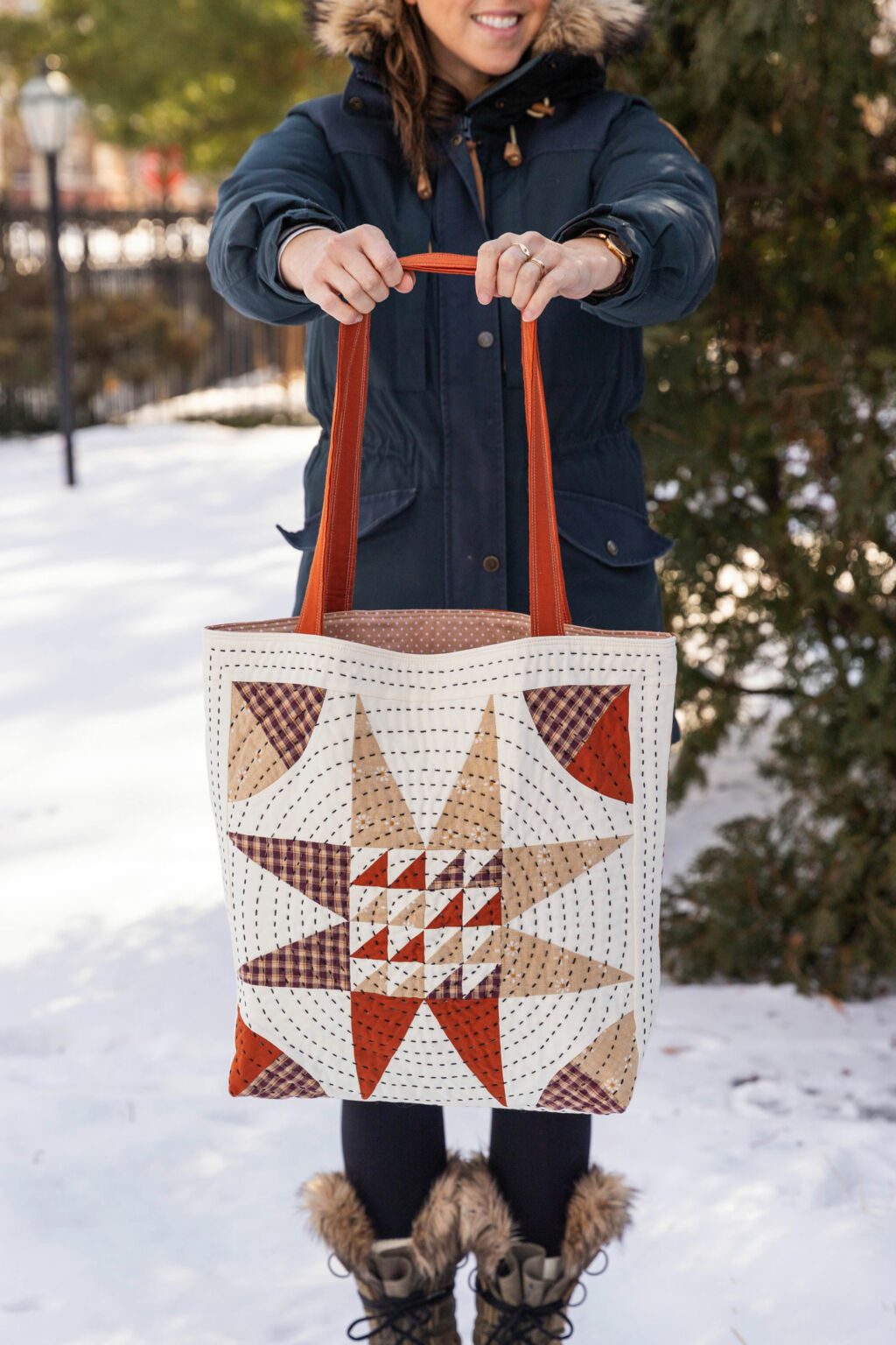 Star Tote Bag Tutorial with the Planetarium Quilt Pattern - Suzy Quilts