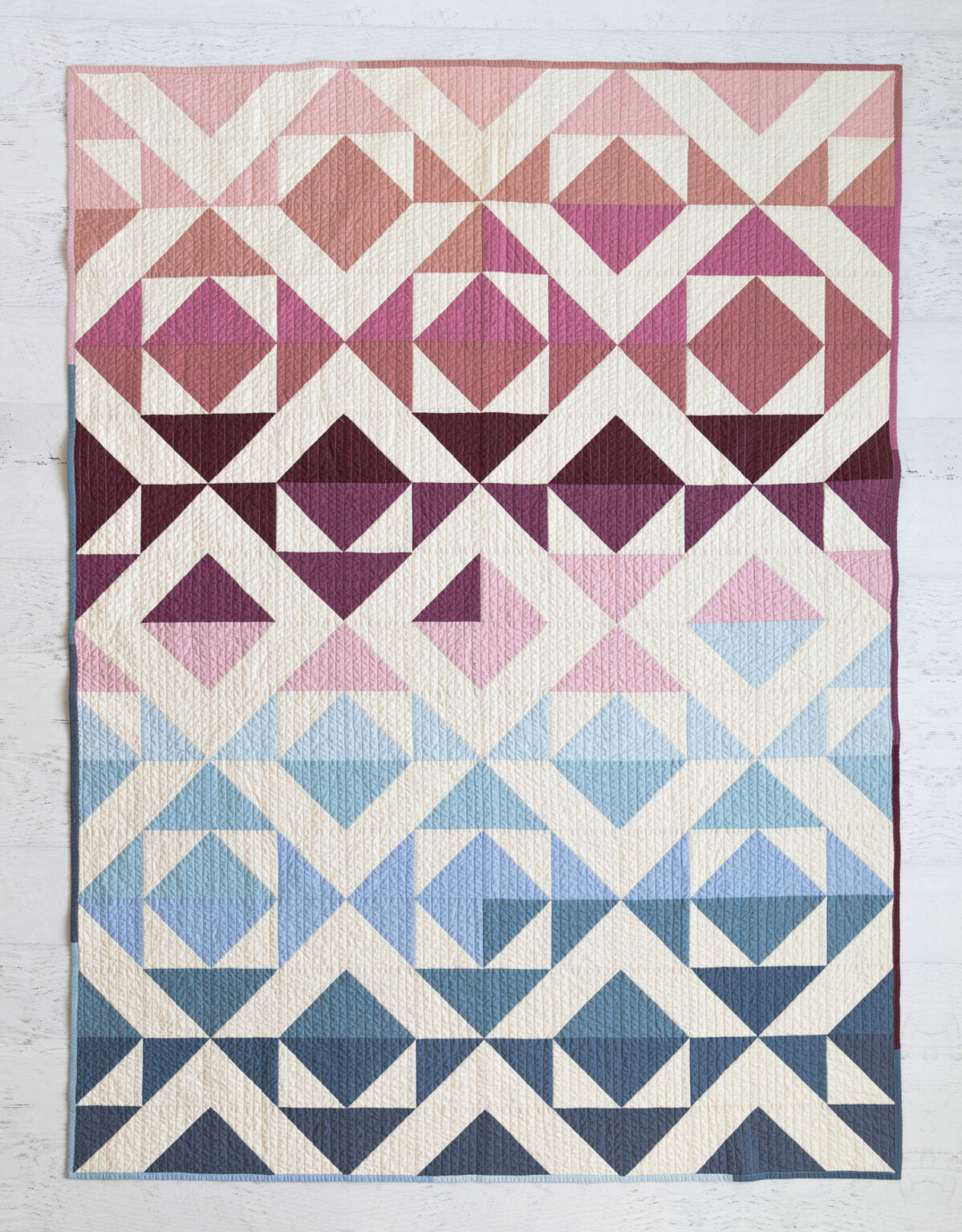 Create an Ombré Quilt with Fat Quarters - Suzy Quilts