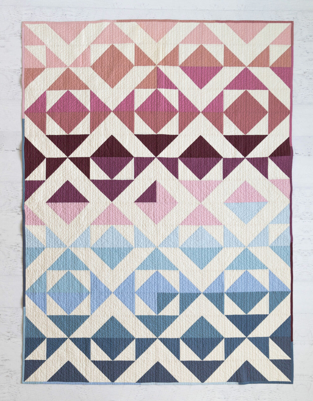 Create an Ombré Quilt with Fat Quarters - Suzy Quilts
