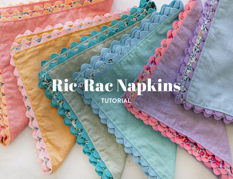 Reversible Ric-Rac Napkins Tutorial - Suzy Quilts