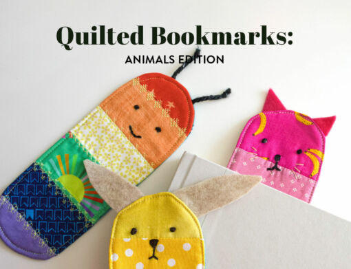 Quilted Bookmarks Pattern: Animals Edition - Suzy Quilts
