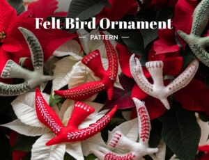 Felt Bird Ornament Pattern - Suzy Quilts