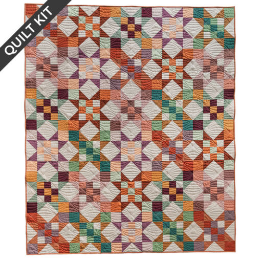 PREORDER Cozy & Bright Throw Quilt Kit - Suzy Quilts