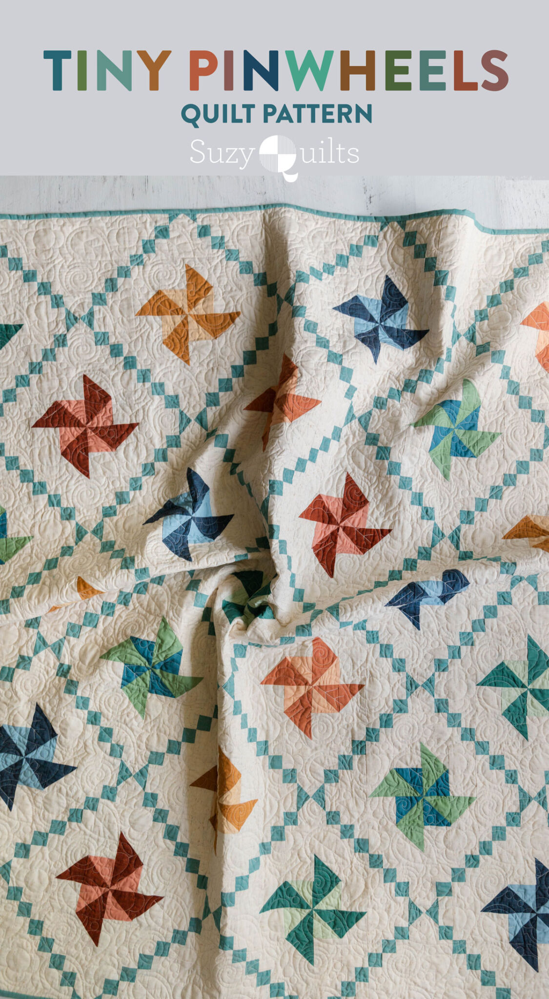 Tiny Pinwheels Quilt Pattern (Download) - Suzy Quilts
