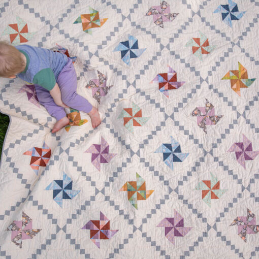 Tiny Pinwheels Quilt Pattern (Download) - Suzy Quilts