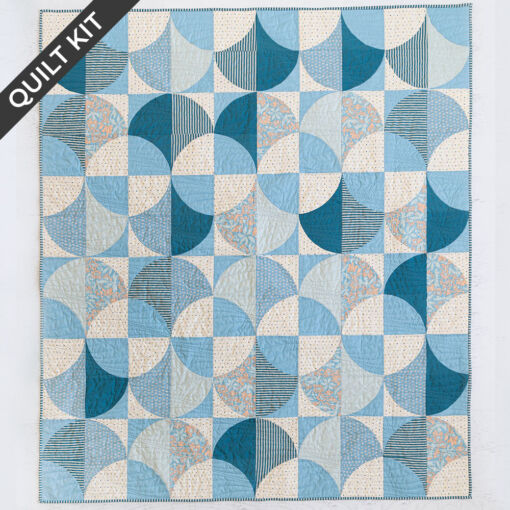 PREORDERS Thrive Throw Quilt Kit in Signature PURE Solids - Suzy Quilts