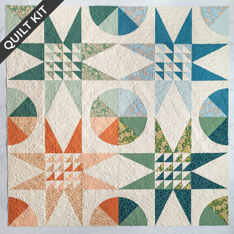 Planetarium Throw Quilt Kit in Evolve - Suzy Quilts