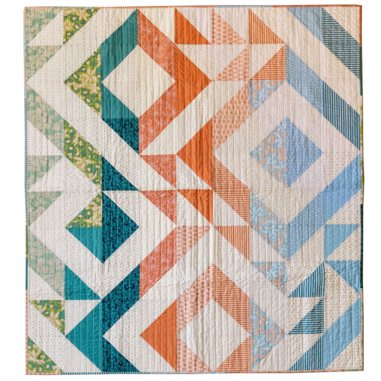 How to Make a Throw Triangle Jitters With Fat Quarters - Suzy Quilts